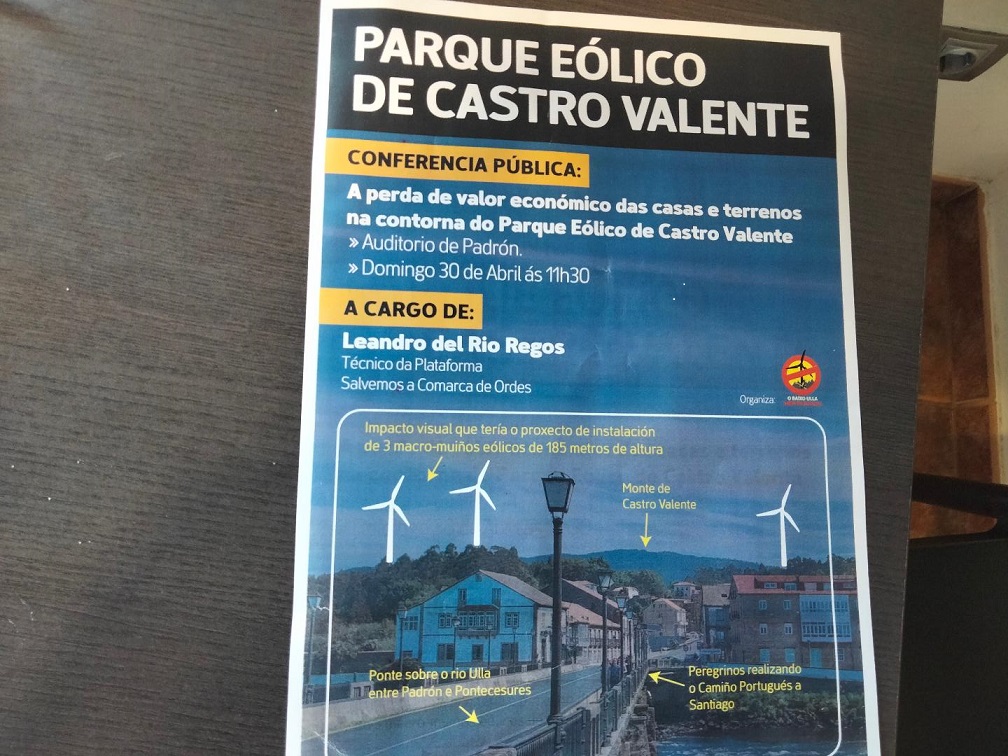 Conferencia en Padrón sobre o Parque Eólico de Castro Valente ...